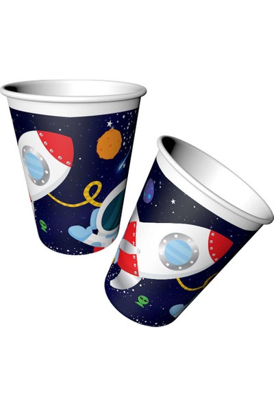 Parti Dünyası Kozmik Galaksi Bardak 8 Adet