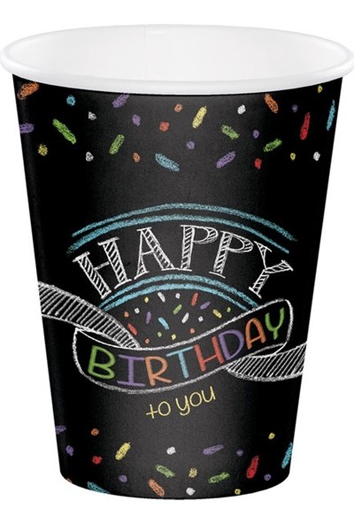 Parti Dünyası Happy Birthday To You Bardak 8 Adet