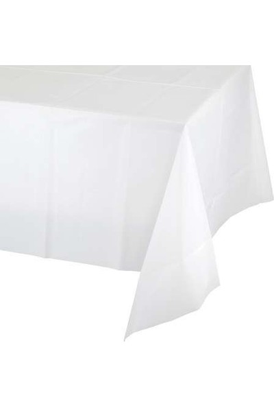 Parti Dünyası Beyaz Masa Örtüsü 274 cm x 137 cm Ebadında Parti Dünyası Beyaz Masa Örtüsü 274 cm x 137 cm Ebadında