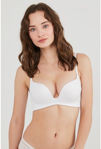 Penti Beyaz Decollette Push Up Sütyen