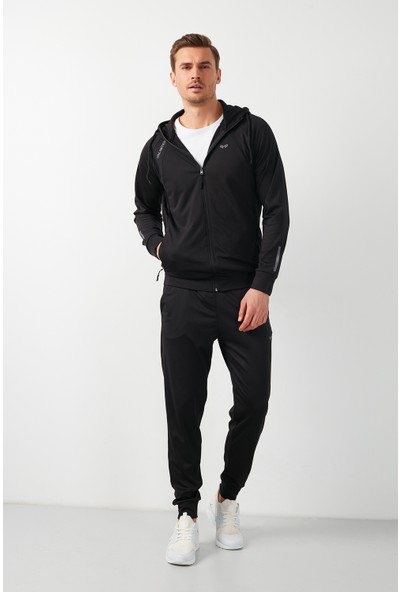 Buratti Kapüşonlu Cepli Dalgıç Kumaş Eşofman Takımı Erkek Eşofman Takımı 5658005T