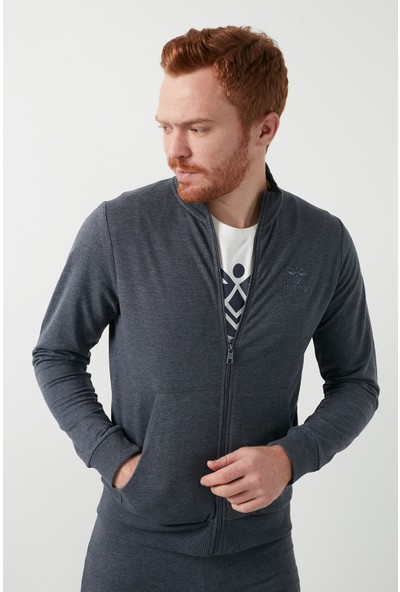 Hummel Dik Yaka Fermuarlı Spor Eşofman Üstü Sweat Erkek Sweat 920000