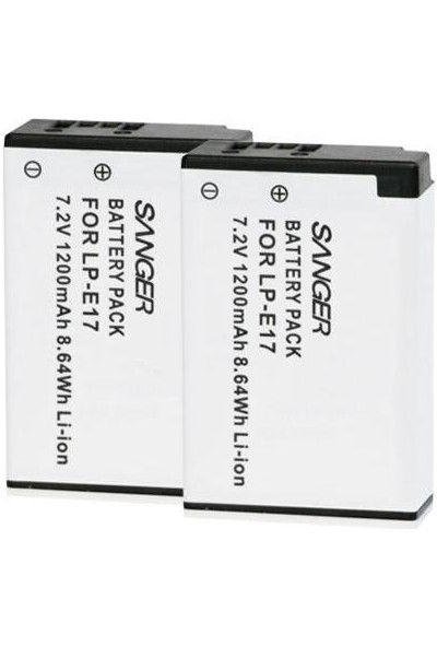 Sanger Canon LP-E17 Batarya 2li Paket Sanger Canon LP-E17 Batarya 2li Paket