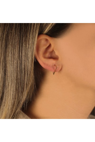 Adil İdil Kuyumculuk Üçgen Küpe