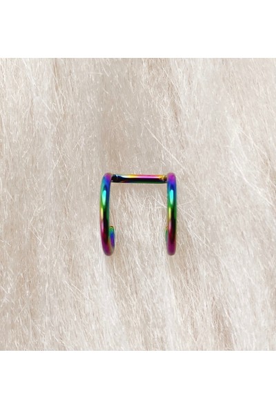 Yeşim Aksesuar Unisex Çelik Kıkırdak Küpe, Çelik Cerrahi Helix Küpe