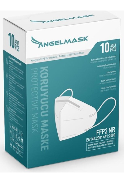 AngelMask FFP2 Koruyucu Yetişkin 10 Ad Maske