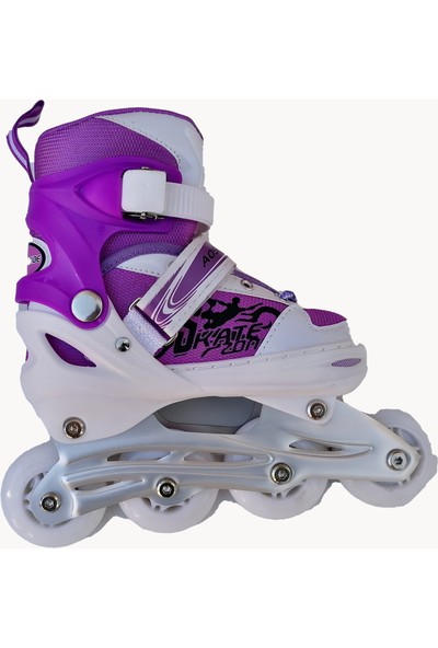 Sport Işıklı Alıştırma Pateni Mor 35-38