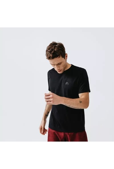 Kalenji Siyah Renkli Erkek Koşu Tişörtü Kalenji Siyah Renkli Erkek Koşu Tişörtü