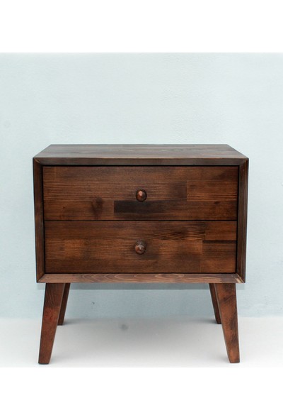 Neone Masif Ahşap Komodin Şifonyer, Rustik Ahşap Sehpa Ceviz Neone Masif Ahşap Komodin Şifonyer, Rustik Ahşap Sehpa Ceviz