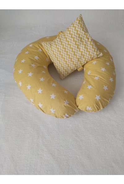 Beybinest Sarı Yıldız Emzirme ve Oturma Minderi