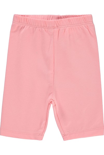 Kujju Kız Bebek Düz Model Diz Altı 6-18 Ay Tayt Yavruağzı