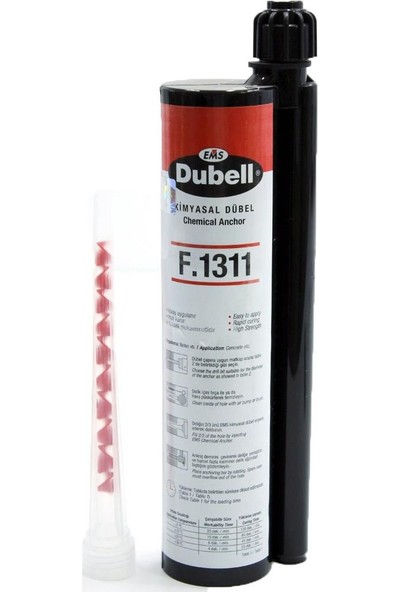Ems F.1311 Epoksi Kimyasal Dübel 345 ml Ems F.1311 Epoksi Kimyasal Dübel 345 ml
