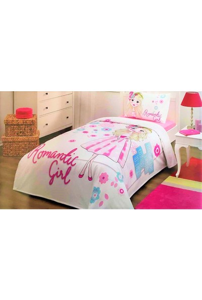 Özdilek - Romantic Girl Tek Kişilik Pamuklu Pike Takımı Özdilek - Romantic Girl Tek Kişilik Pamuklu Pike Takımı