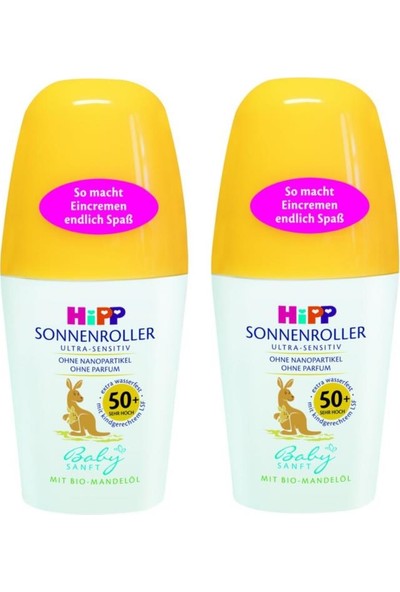 Hipp Babysanft Roll Güneş Kremi 50 Faktör 50 ml x 2 Adet