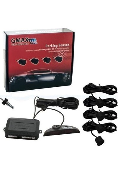 G-max G Max 4 Gözlü Ekranlı Konuşan Siyah Park Sensörü