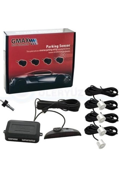 G-max G Max 4 Gözlü Ekranlı Konuşan Beyaz Park Sensörü G-max G Max 4 Gözlü Ekranlı Konuşan Beyaz Park Sensörü