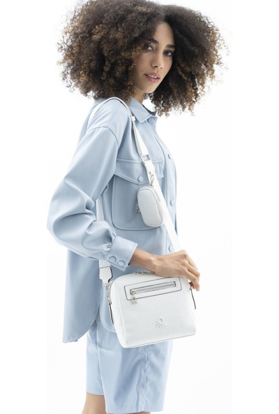 Benetton Kadın Çapraz Çanta Beyaz BNT464