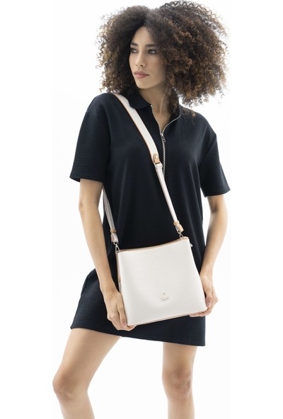 Benetton Kadın Çapraz Çanta Bej-Camel BNT468