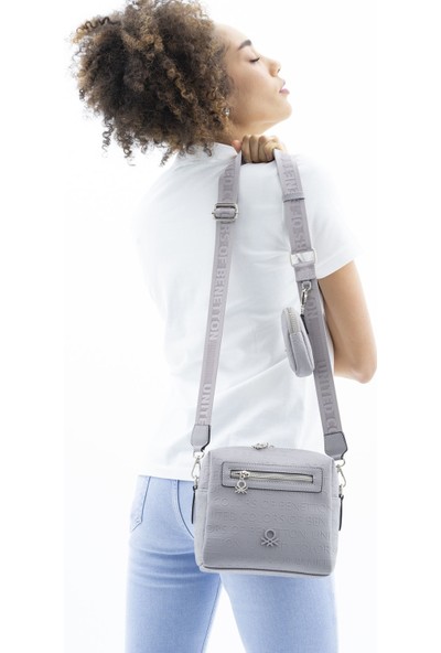 Benetton Kadın Çapraz Çanta Gri BNT464