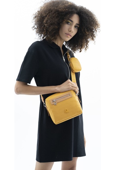 Benetton Kadın Çapraz Çanta Hardal-A.camel BNT464