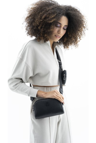 Benetton Kadın Çapraz Çanta Siyah BNT482