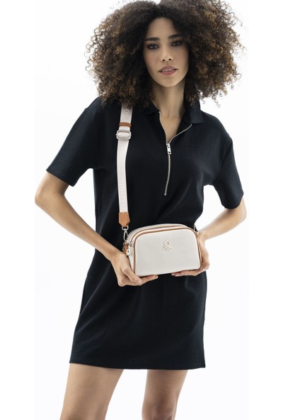 Benetton Kadın Çapraz Çanta Bej-Camel BNT482