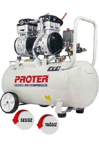 Proter 2 Hp 50 Lt Kompresör Sessiz Yağsız Proter Proter 2 Hp 50 Lt Kompresör Sessiz Yağsız Proter