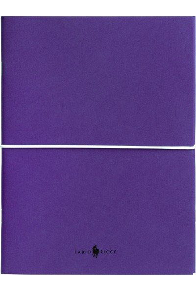 Fabio Ricci Z Notes Düz - Düz Ikili Defter 19 x 24 cm Mor Fabio Ricci Z Notes Düz - Düz Ikili Defter 19 x 24 cm Mor