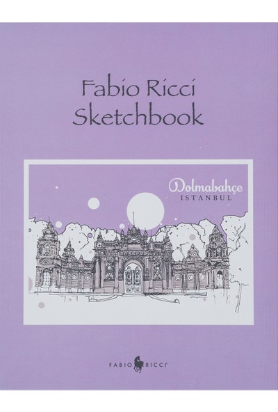 Fabio Ricci Sketchbook Çizim Defteri 19 x 25 cm Mor