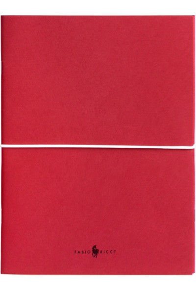 Fabio Ricci Z Notes Düz - Düz Ikili Defter 19 x 24 cm Kırmızı Fabio Ricci Z Notes Düz - Düz Ikili Defter 19 x 24 cm Kırmızı
