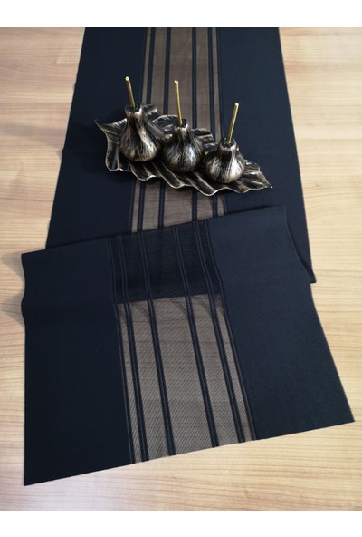 Bambi Go Lazer Kesim Siyah Runner Bambi Go Lazer Kesim Siyah Runner