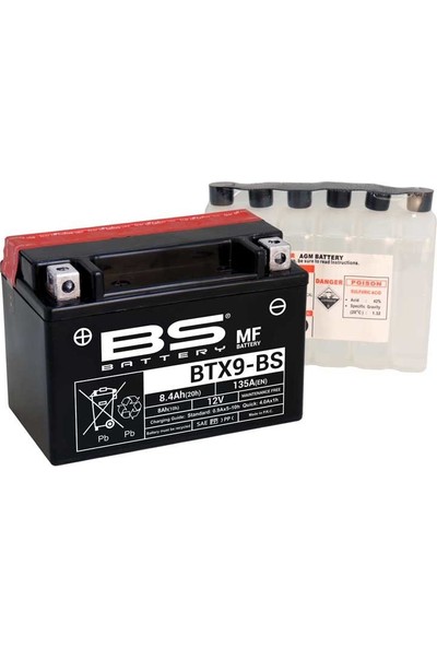 BS Hyosung Gv 125 Bs Akü Btx9-Bs Mf 2007-2015 BS Hyosung Gv 125 Bs Akü Btx9-Bs Mf 2007-2015