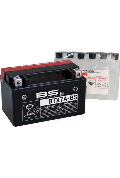 BS Sym Symphony 50 Bs Akü BTX7A-BS Mf 2009 BS Sym Symphony 50 Bs Akü BTX7A-BS Mf 2009