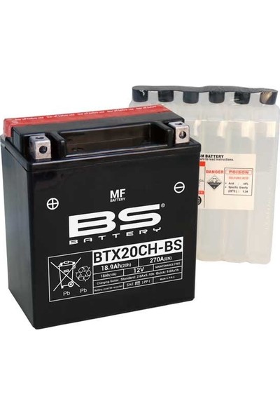 BS Suzuki Vl 1500 Intruder Bs Akü BTX20CH-BS Mf 2013-2017