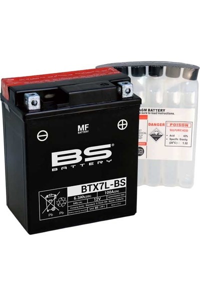 BS Piaggio Medley 150 Bs Akü BTX7L-BS Mf 2016-2020