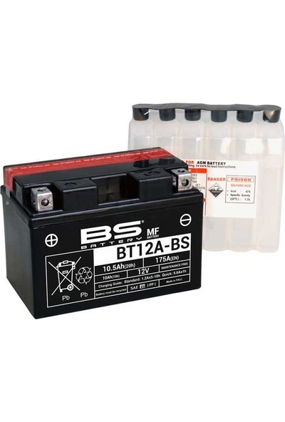 BS Sym Wolf Sb 250 Nı Bs Akü BT12A-BS Mf 2012-2015