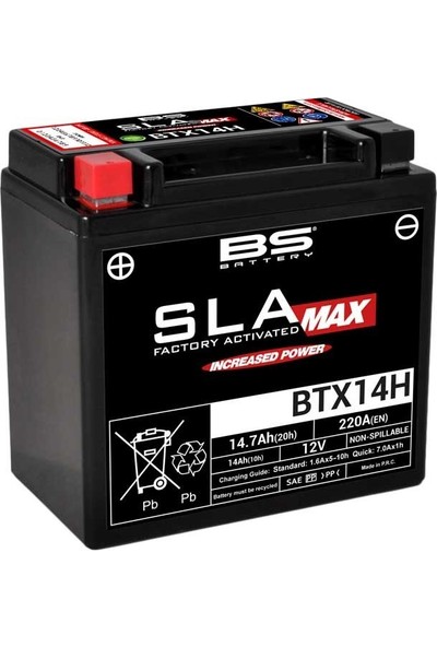 BS Yamaha Xj 900 Diversion Bs Akü BTX14H Sla Max 1995-2003 BS Yamaha Xj 900 Diversion Bs Akü BTX14H Sla Max 1995-2003