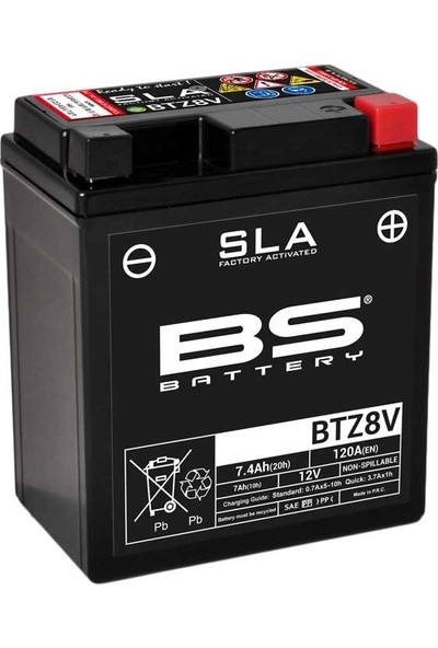 BS Yamaha mt 03 Bs Akü BTZ8V Sla 2016-2020