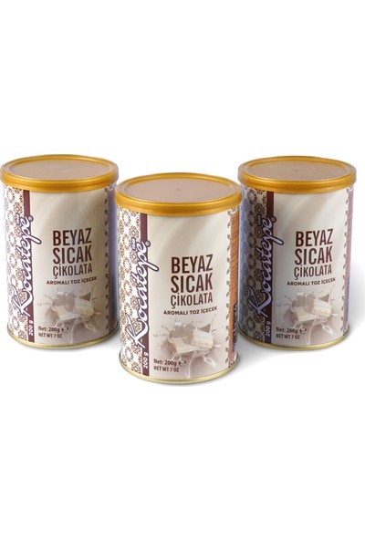 Kocatepe Kahve Kocatepe Beyaz Sıcak Çikolata 200GR Teneke x 3'lü