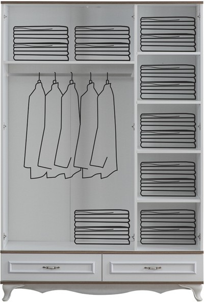 Rşm Mobilya Aspendos Gardırop