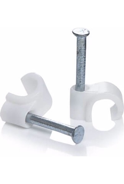 Made Dubel Çelik Çivili Plastik Kroşe No. 0 100 Adet (1 Paket )