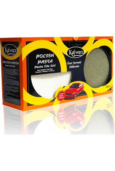 Kalwax Pasta Cila Seti Krem 250 Gr. 2 Adet Sünger Hediyeli Kalwax Pasta Cila Seti Krem 250 Gr. 2 Adet Sünger Hediyeli