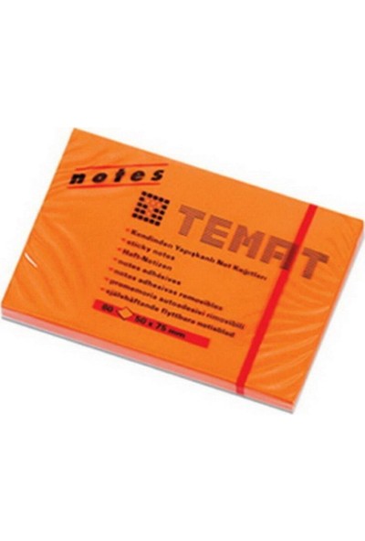 Temat Yapışkanlı Not Kağıdı 50 x 75 mm