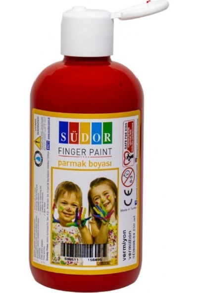 Südor 250 ml Parmak Boya - Vermiyon Kırmızı Parmak Boyası