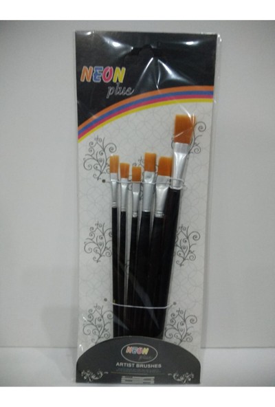 Neon Plus Np KD-103 6'lı Kesik Uç Fırça Seti Resim Fırçası Yağlı Akrilik Boya Hobi Çalışmaları Neon Plus Np KD-103 6'lı Kesik Uç Fırça Seti Resim Fırçası Yağlı Akrilik Boya Hobi Çalışmaları