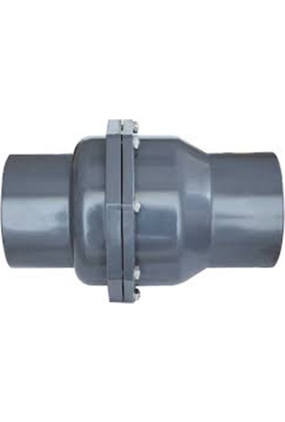 Gemaş Pvc Çalpara Çekvalf Iki Parçalı Gövde Civatalı 50MM Gemaş Pvc Çalpara Çekvalf Iki Parçalı Gövde Civatalı 50MM
