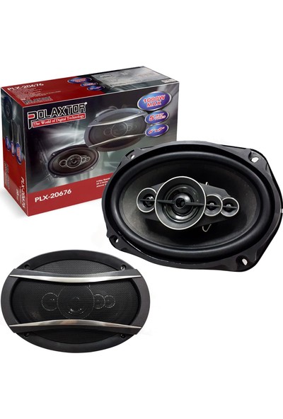 Polaxtor Oto Hoparlör 6x9 Oval 1000W 2 Adet Beş Yollu PLX-20676 Polaxtor Oto Hoparlör 6x9 Oval 1000W 2 Adet Beş Yollu PLX-20676
