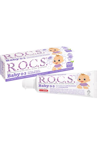 Rocs Baby Ihlamur Özlü Diş Macunu 45 G (0-3yaş) Rocs Baby Ihlamur Özlü Diş Macunu 45 G (0-3yaş)