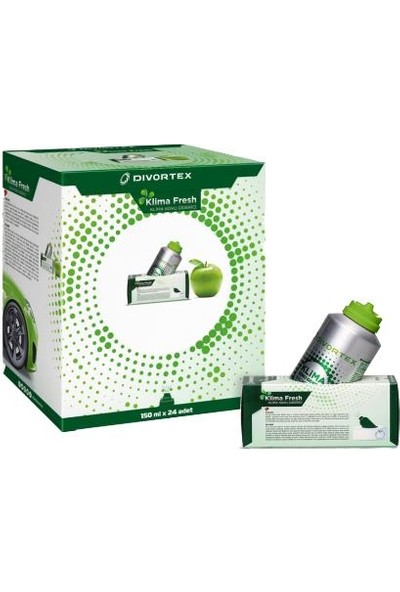 Divortex Klima Fresh - Temizleyici - Yeşil Elma 24 x 150 Ml. Divortex Klima Fresh - Temizleyici - Yeşil Elma 24 x 150 Ml.