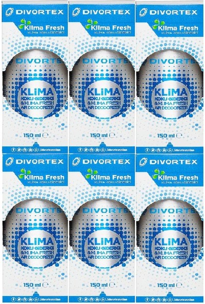 Divortex 6'lı Klima Fresh Limon